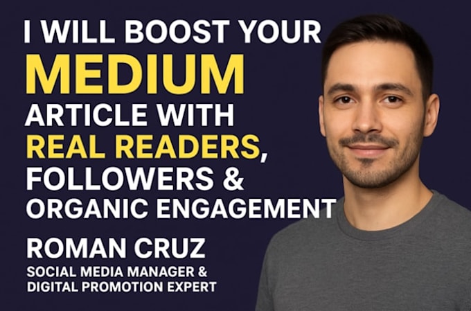 Do organic medium article promotion, medium followers to increase ...