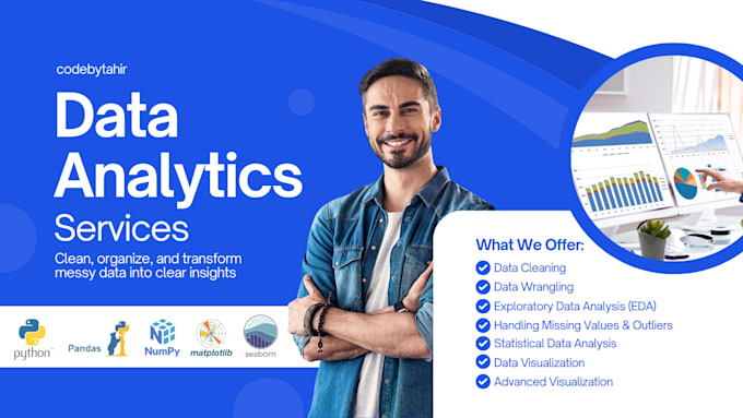 Do Data Analysis Cleaning And Visualization Using Python And Excel By