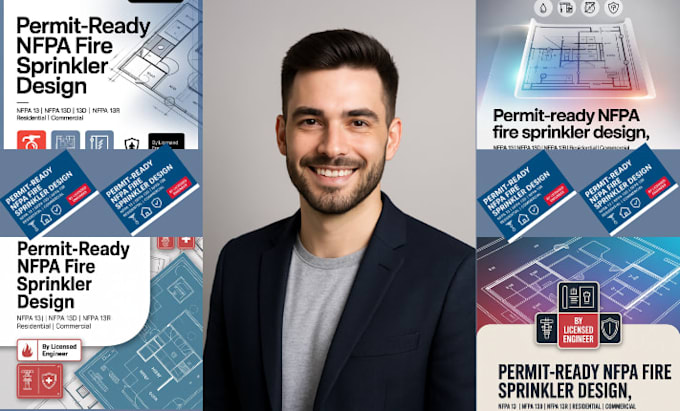 Expert nfpa 13 13d 13r compliant fire sprinkler system design permit ready by Engineertimothy ...