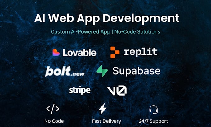 Build full stack web app supabase lovable ai replit bolt new stripe intrgration by Kemo_lucas ...