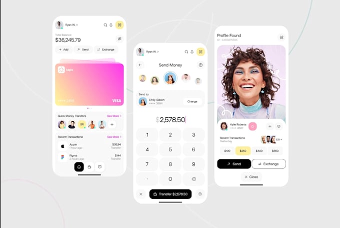 Develop fintech app p2p app payment app wallet app flutterflow mobile app by Jendeji | Fiverr
