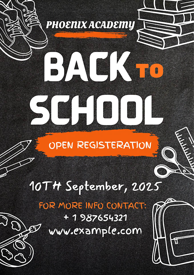 Create an eye catching poster for back to school by Rara188 | Fiverr