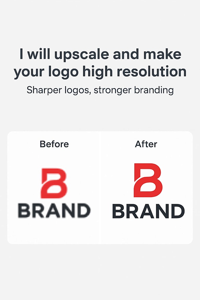 Vectorize, clean, and fix your blurry logo by Helro_smith | Fiverr