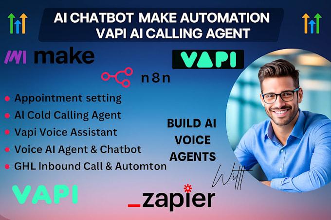 Build fix bug vapi ai chatbot dialogflow bot stripe twilio n8n erp ...