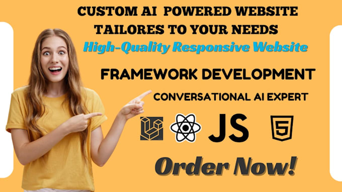 Design and develop a modern ai powered website with smart features by ...