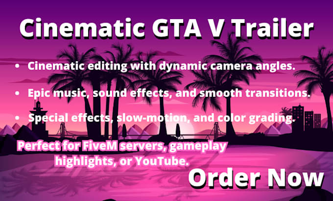 Make custom gta v fivem cinematic trailers by Worry_clubs | Fiverr