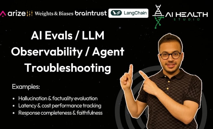 Fix ai agents, debug llm apps, ai evals, llm observability by Abdeldzns | Fiverr