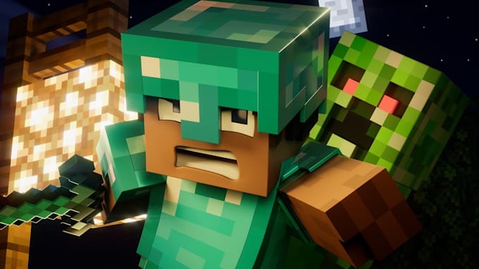 Create 3d minecraft animation, 3d animation, trailer videos, animated ...