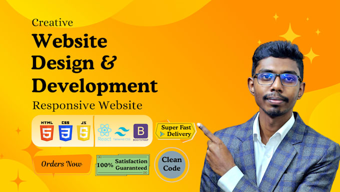 Be your professional react front end developer to build responsive ...