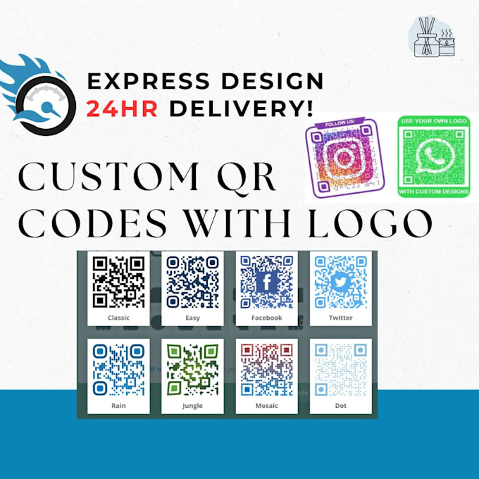 Generate stylish qr codes with embedded logo by Keerththanan011 | Fiverr