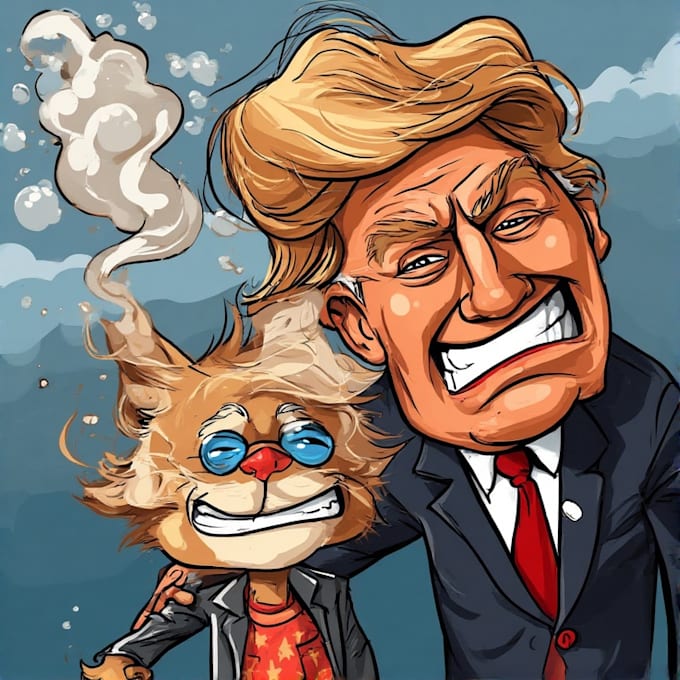 Draw political cartoons illustrations by Alantheat | Fiverr