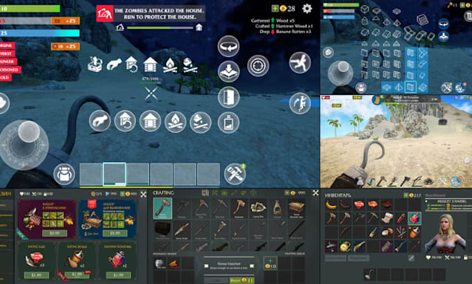 Game hud and inventory ui design for pc console and mobile wit unity ...