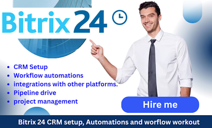 Setup bitrix24 crm integration automation hubspot pipedrive by Myla_pm11 | Fiverr