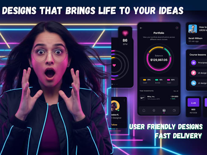 Create user friendly designs in figma by Manya_made | Fiverr