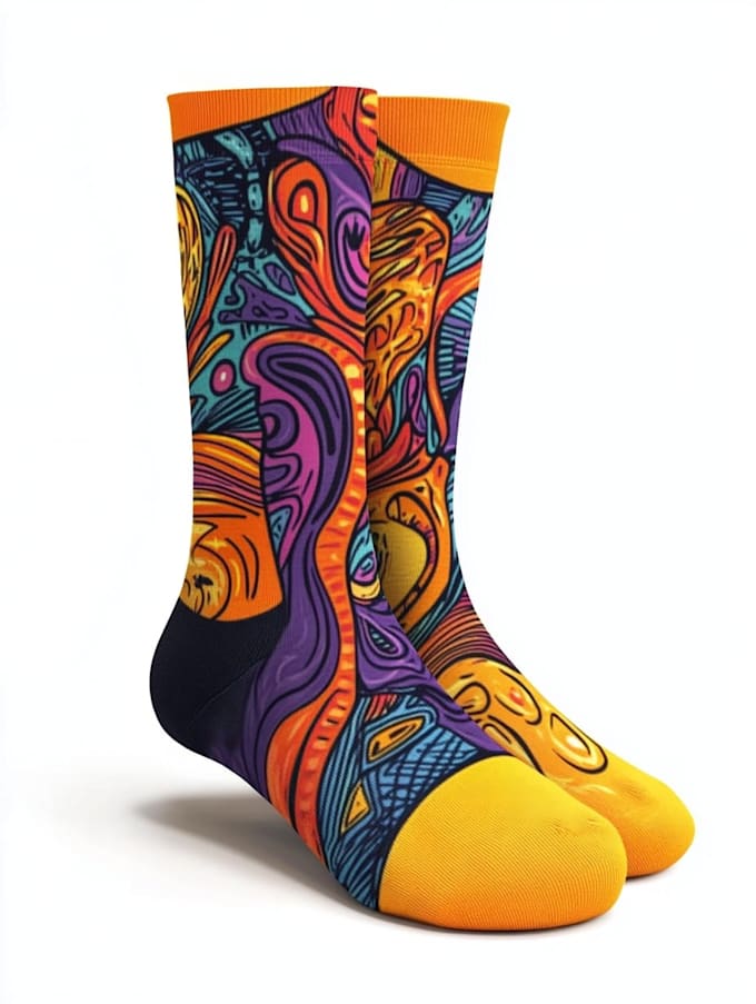 Create custom and unique socks design by Lynettewhitcomb | Fiverr