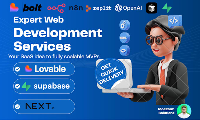 Build and fix ai web apps with lovable, cursor, supabase, nextjs development by M_moazzamimran ...