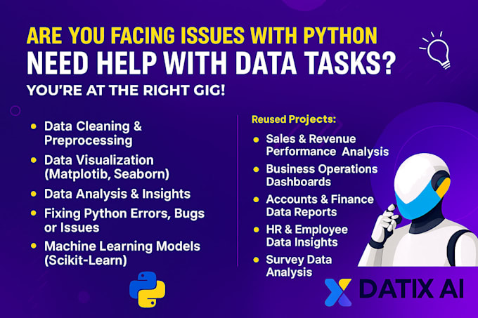 Hacer cualquier cosa relacionada con python, pandas, numpy, matplotlib, jupyter