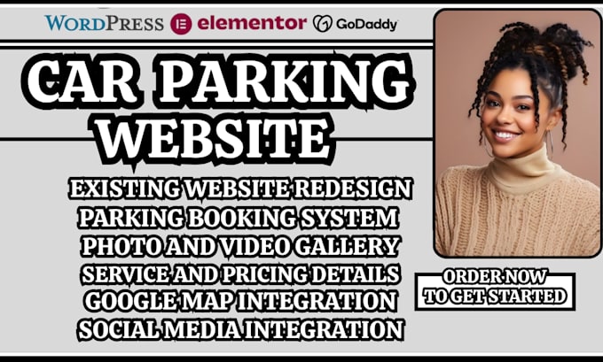 Car parking website parking booking website parking lot website garage ...