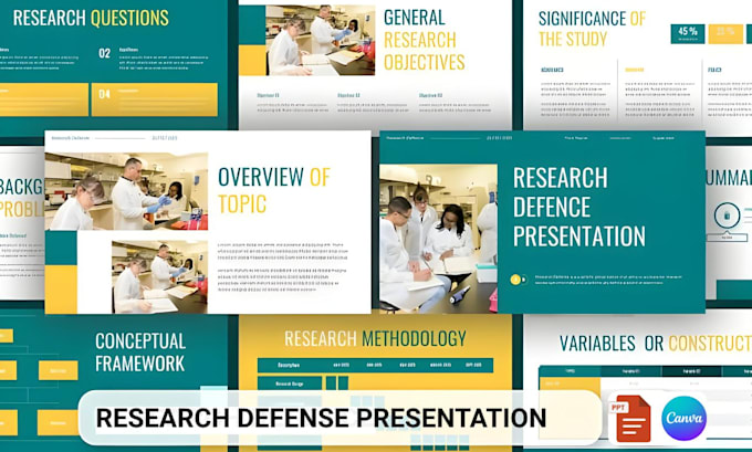 Redesign academic powerpoint lecture thesis defense research ...