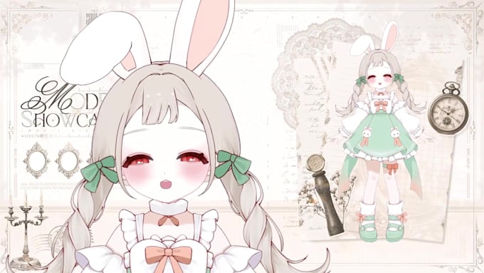 Design live2d vtuber rigging character streaming vtuber anime rigging ...