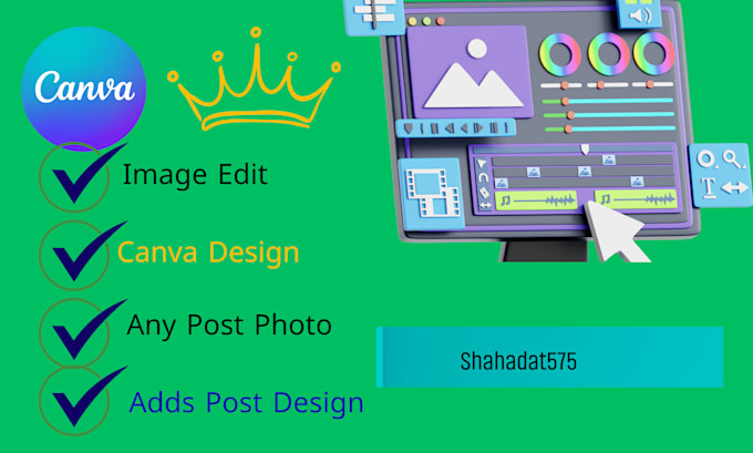 Graphics design with canva by Shahadat575 | Fiverr