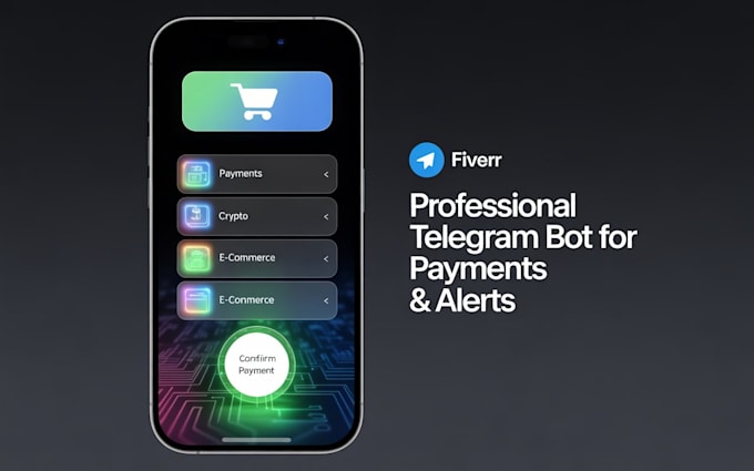 Code custom telegram bot, telegram shop bot, crypto payment bot ...