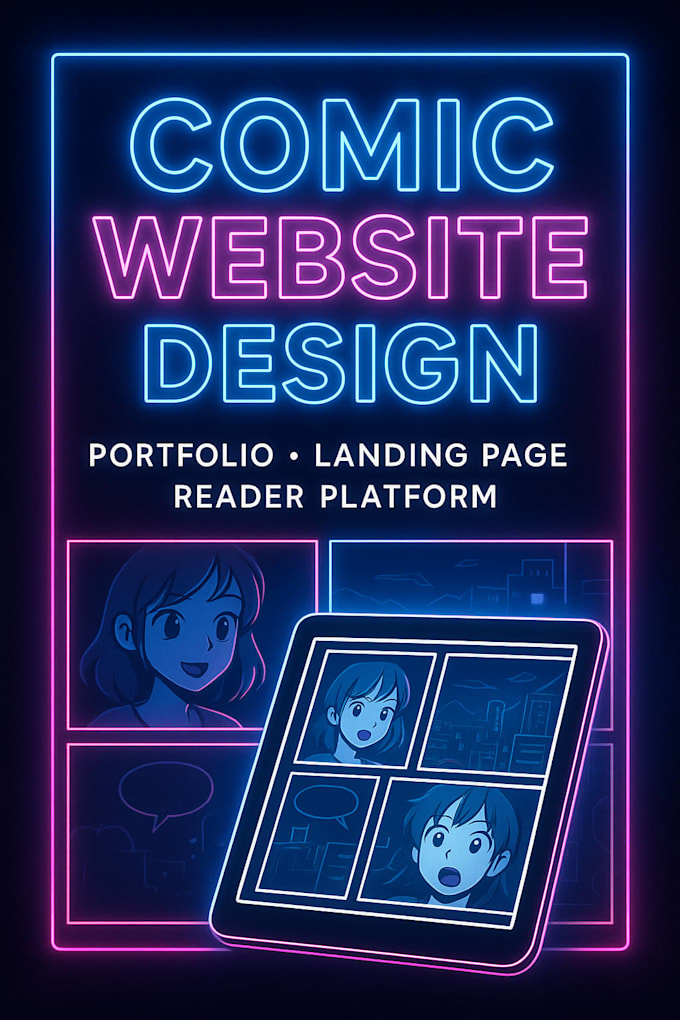 Design a modern manga comic website for artists, publisher by Excel_tea ...
