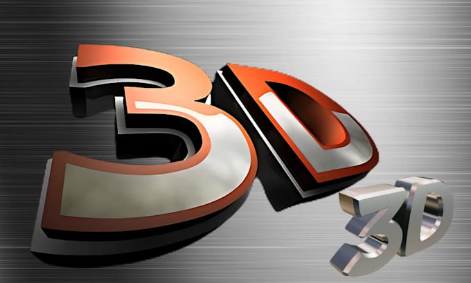 Convert 2d logo to 3d design with stl for 3d printing, animation and ...