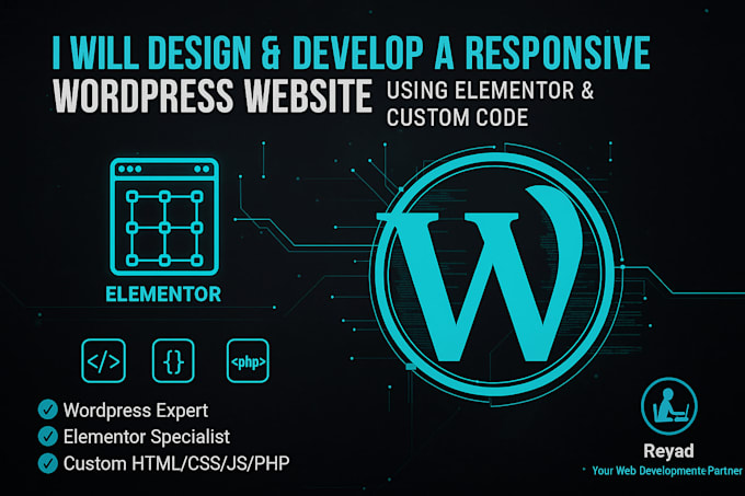Design and develop a responsive wordpress website using elementor by ...