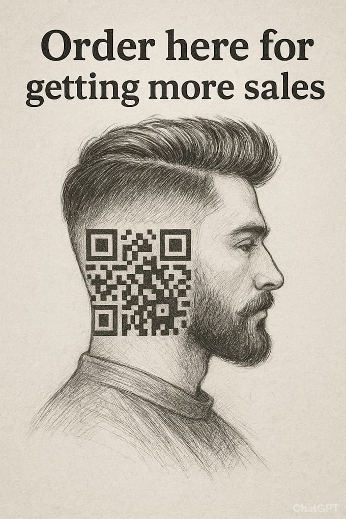 Design a pencil art style qr code featuring your business by ...