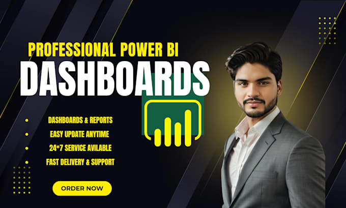 Create professional power bi dashboard and data visualization by Hitesh ...