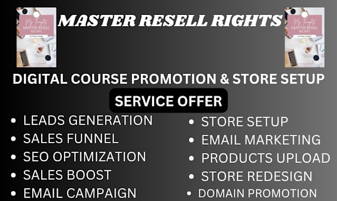 Promote master resell right courses with email marketing for passive ...