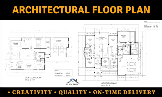 Provide floor plan house plans architectural drawing in autocad and ...