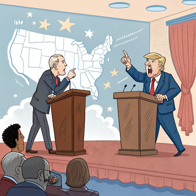 Draw an awesome political cartoon by Lanneles | Fiverr