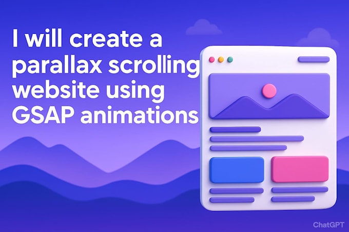 Design a parallax scrolling website using gsap animation by Darzcod | Fiverr