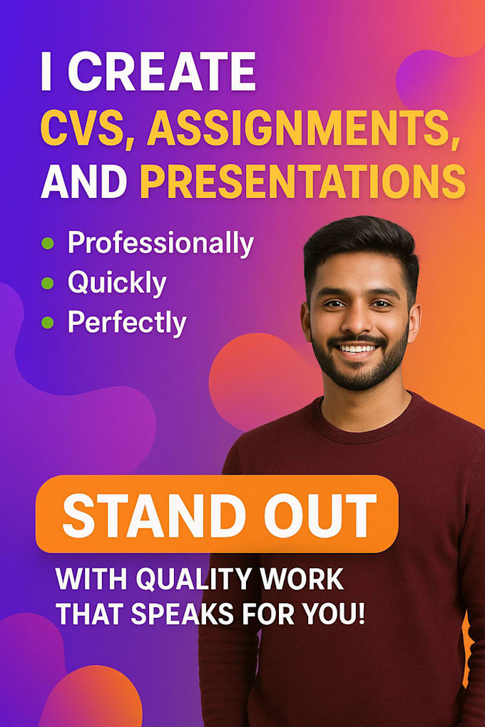 Design high quality cvs and academic presentations for you by ...