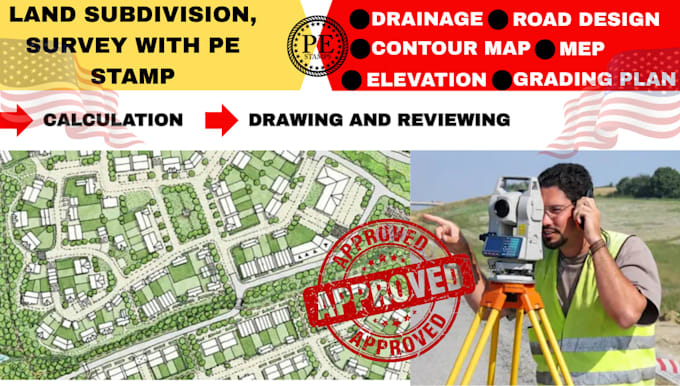 Do grading plan land surveying topography with pe stamp erosion control ...