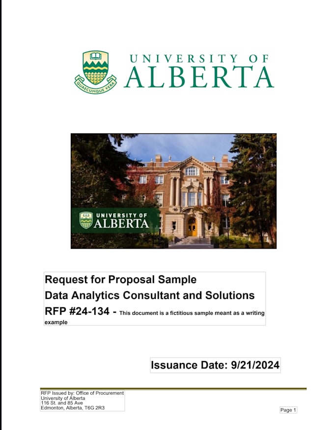 Write a simple request for proposal by Chrisburgess908 | Fiverr