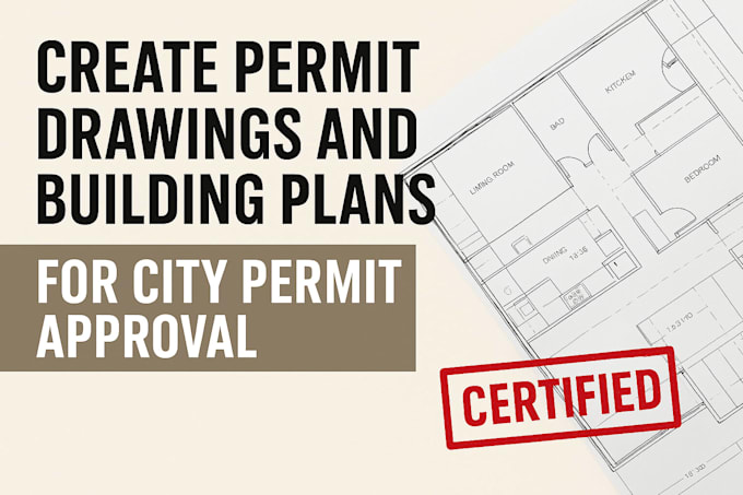 Create permit drawings and building plans for city permit approval by Archiwilliam1 | Fiverr