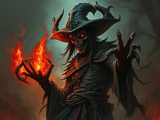 Fantasy horror and fantasy horror character by Zarelatone | Fiverr