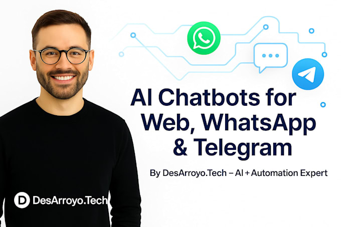 Install your ai chatbot web whatsapp and telegram by Desarroyo_tech | Fiverr