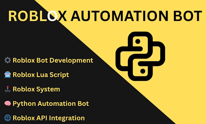 Roblox automation bot, roblox lua script, python bot and roblox task ...