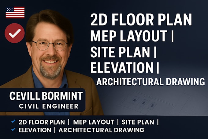 Design 2d floor plan mep layout site plan elevation and architectural ...