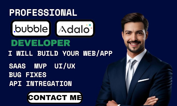 Build mvp bubble io bubble developer saas mvp bubble web app bubble io adalo app by Young ...