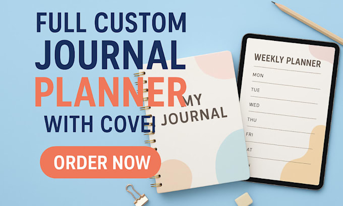 Do journal design, planner design, canva journal, printable kdp journal ...