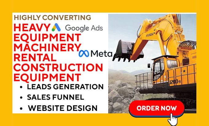 Generate heavy equipment leads machinery rental construction equipment ...