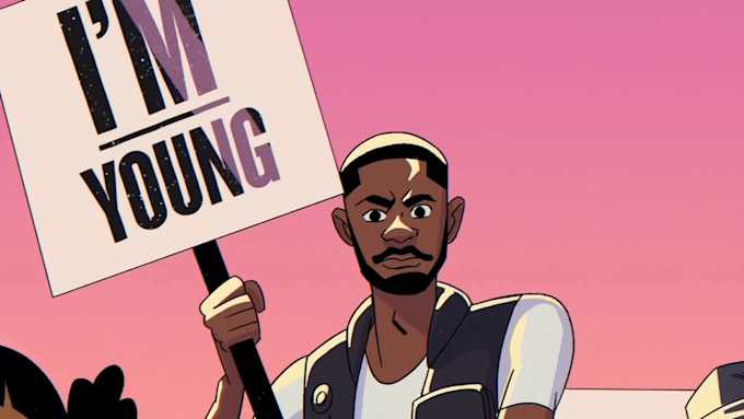 2d music video animation, cartoon animation, 2d anime video, character ...