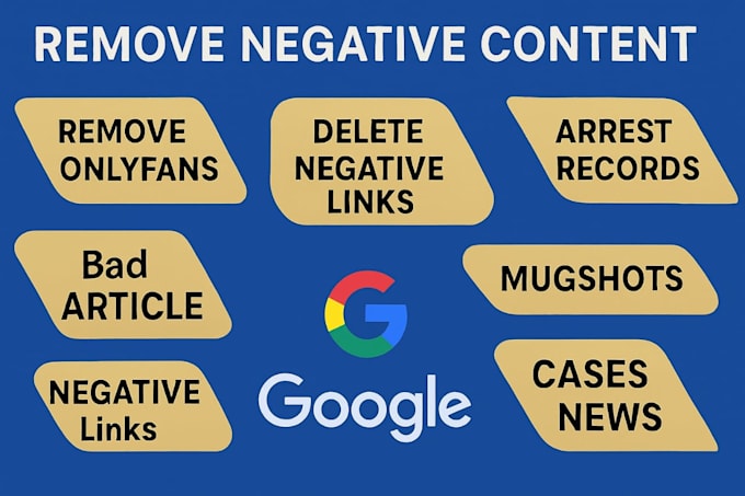 Permanently remove mugshots,negative articles,bad news,unwanted links ...