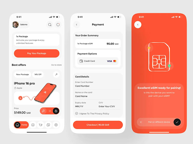 Develop esim mobile app, esim website, automated esim app, temp number ...