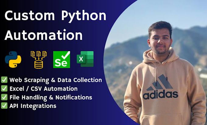 Build custom python automation scripts for your daily tasks by Rudraksh333 | Fiverr
